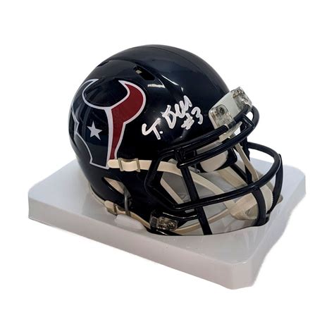 Tank Dell Signed Texans Speed Mini Helmet Bas Creative Sports