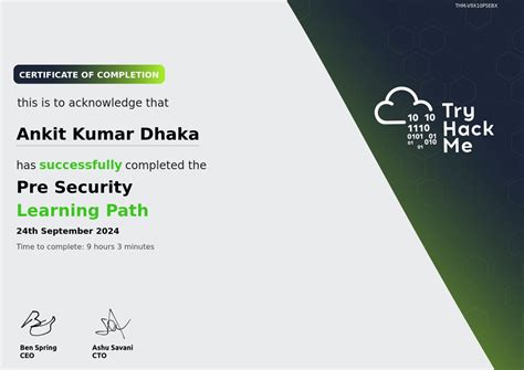 Ankit Dhaka On Linkedin Cybersecurity Infosec Learningjourney Presecurity Certifications