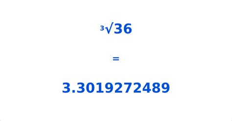 What Is The Cube Root Of 36 Information And Calculator