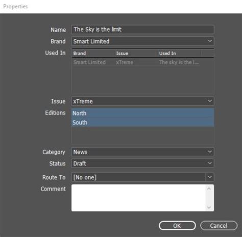 Adding Properties To A Dialog Box In Studio For InDesign And InCopy Home