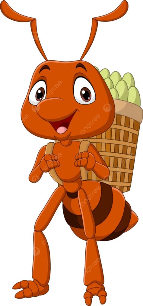 Ants Cartoon Vector Design Images Cartoon Funny Ant Carrying A Basket