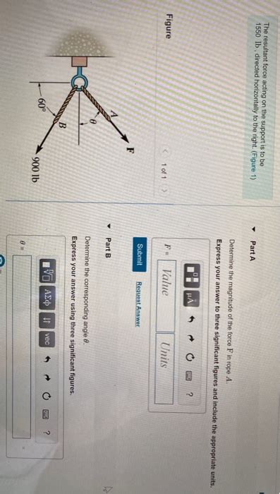 Solved The Resultant Force Acting On The Support Is To Be