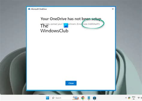 Fix 0x8004e4f1 Your Onedrive Has Not Been Setup Error
