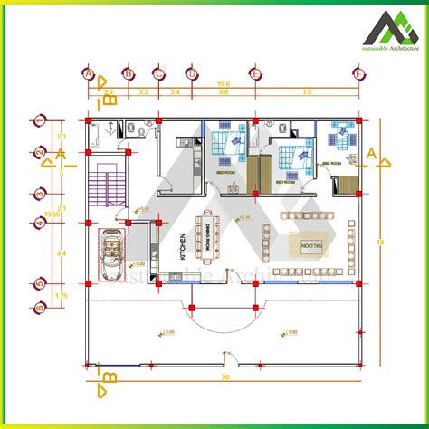 پلان ساختمان مسکونی دو طبقه مرجع نقشه های ساختمانی اجرایی