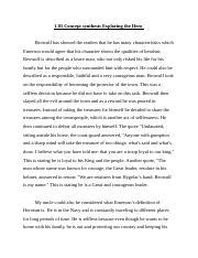 Concept Synthesis Exploring The Hero Docx Concept Synthesis Exploring The Hero