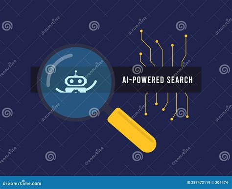 Ai Powered Search Engine Concept Search Technology Enhanced By Artificial Intelligence For