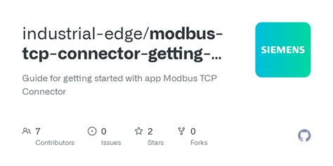 GitHub Industrial Edge Modbus Tcp Connector Getting Started Guide For Getting Started With