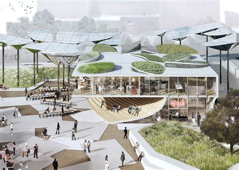 Oma Unveils New Type Of Park Space For Las Fab Civic Center