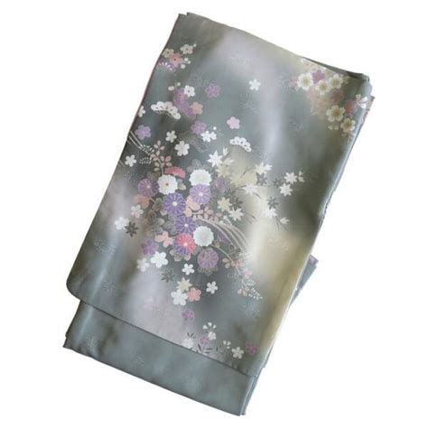 Yahoo オークション 【h L訪問着 3点セット】グリーン系花柄【236 R