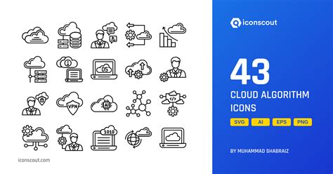 Cloud Algorithm Icon Pack 43 Free Download Sign And Symbols Icons