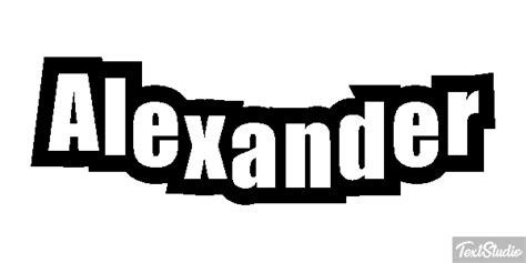 Alexander Name Animated  Logo Designs