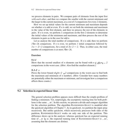 Solution Introduction To Algorithms Part 9 Medians And Order