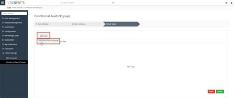 Conditional Alertspopups Vtiger Experts