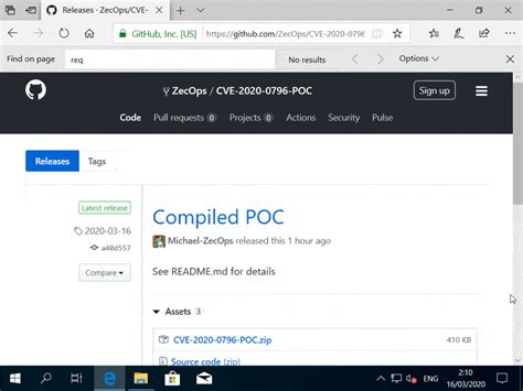 Cve 2020 0796 Cve 2020 0796 Pre Auth Poc