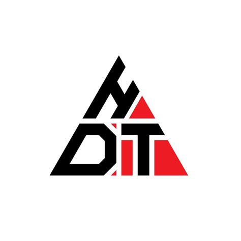 Hdt Triangle Letter Logo Design With Triangle Shape Hdt Triangle Logo