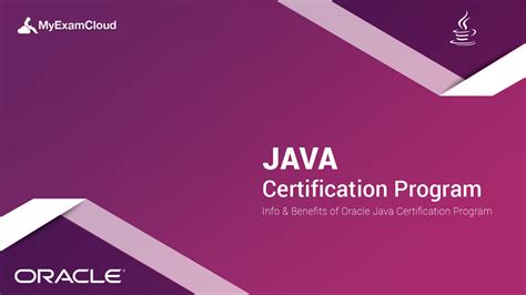 Java Certification Program Myexamcloud