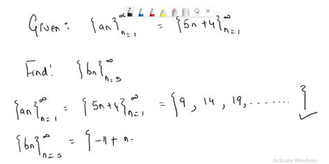Solved Express The Sequence As An Equivalent Sequence Of The Form