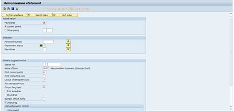 S AHR 61015685 SAP Tcode Remuneration Statements