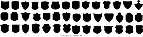Set Security Shield Icons Security Shields Stock Vector Royalty Free
