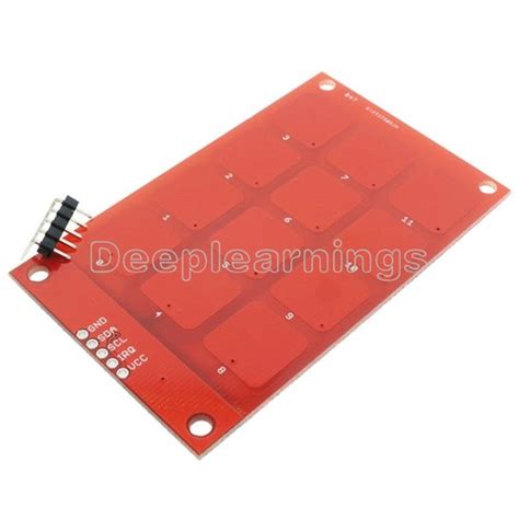 mpr121 capacitive touch keypad shield module sensitive key keyboard for arduino ebay