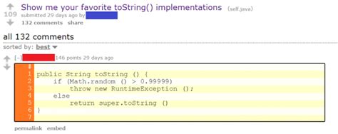 Favorite Tostring Implementations