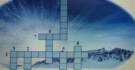 Кросворд з ЯДС за підручником Т Гільберг для учнів 4 класу на тему Антарктида найхолодніший