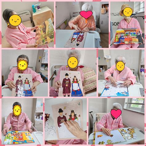 인지요법 퍼즐맞추기 김해강남요양병원 사회복지프로그램