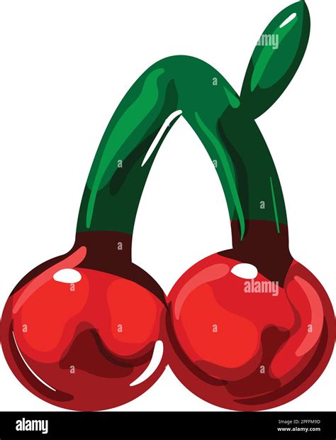 Cherry Jelly Candy Cartoon Vector Illustration Stock Vector Image Art Alamy