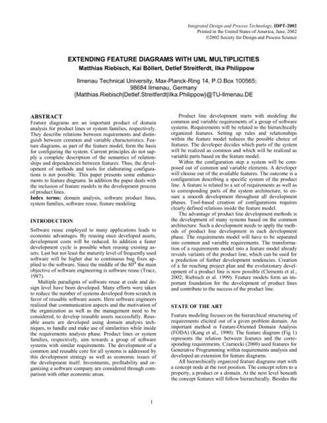 Extending Feature Diagrams With Uml Multiplicities Swk
