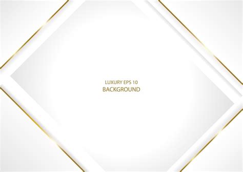 Premium Vector Abstract Luxury White Square Shapes With Gold Lines Eps 10 Vector Background