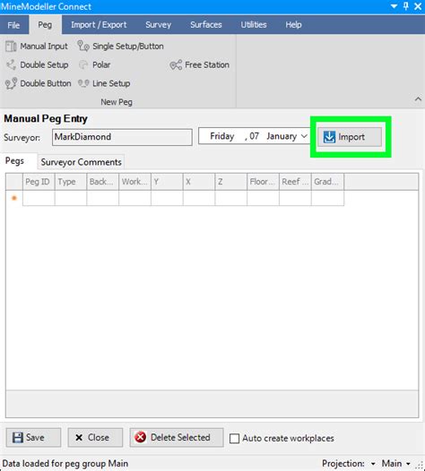 Manual Input