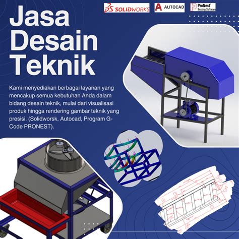 Jual Jasa Desain 2d And 3d Modeling Solidworks Autocad Pemrograman G