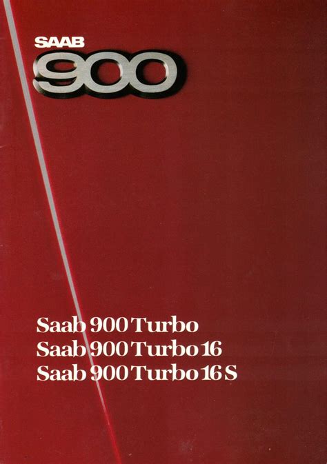 Large Saab 900 Turbo Brochure 1985