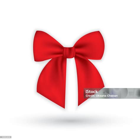 현실적인 빨간 활 고 리본 투명 한 배경에 고립 인사말 카드 포스터 또는 책자를 위한 템플릿입니다 벡터 일러스트 레이 션 0명에 대한 스톡 벡터 아트 및 기타 이미지