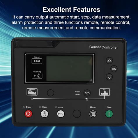 topincn generator controller with lcd display generator set controller