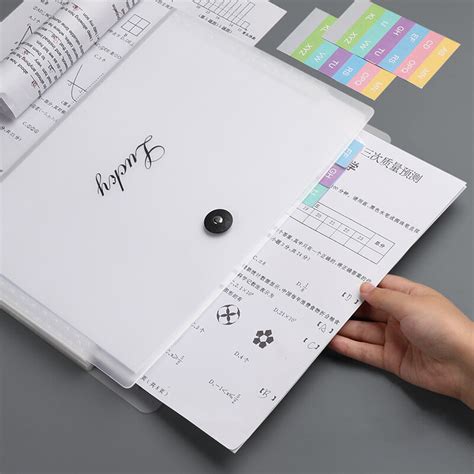 멀티 포켓 파일 폴더 방수 오르간 가방 확장 파일 폴더 학교 사무실 바인더 문구 보관 용품 A4 파일 가방 서류