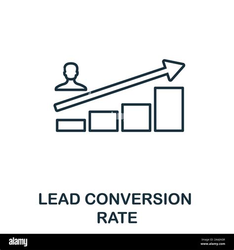 Lead Conversion Rate Outline Icon Thin Line Concept Element From Crm Icons Collection Creative