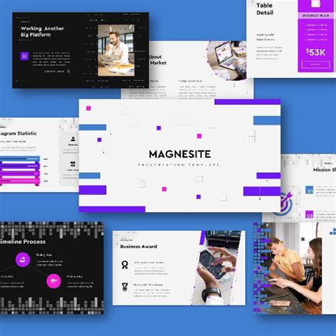 Шаблон бизнес презентации Magnesite Biecom Market скачать на Wildberries Цифровой 205514