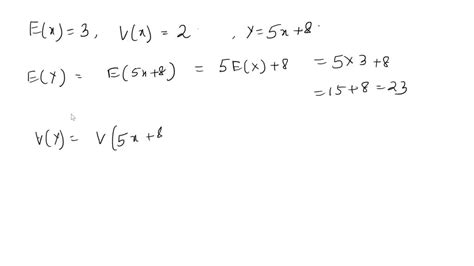 SOLVED Linear Transformation Of Random Variables If X Is A Normally Distributed Random Variable
