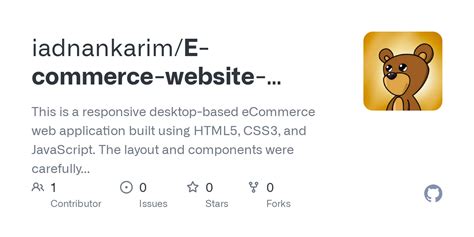 Github Iadnankarime Commerce Website Devhub This Is A Responsive Desktop Based Ecommerce Web