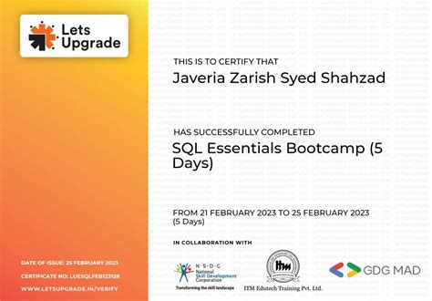 Javeria Zarish On Linkedin Sql Skilldevelopment Learningjourney