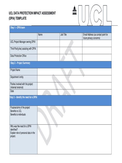 Dpia Template Fill Out And Sign Online Dochub