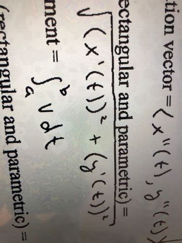 Distance Velocity And Acceleration Parametric Equations Polar Curves Flashcards Quizlet