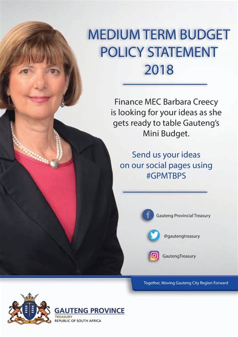 The Medium Term Budget Gauteng Provincial Treasury