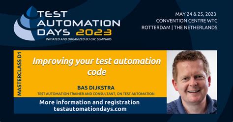 Improving Your Test Automation Code Test Automation Days