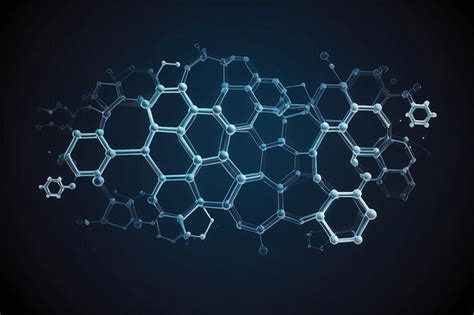 Premium Photo Hexagonal Molecular Structure For Medical Science And