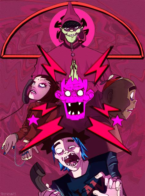 Artstation Gorillaz Cracker Island Piece