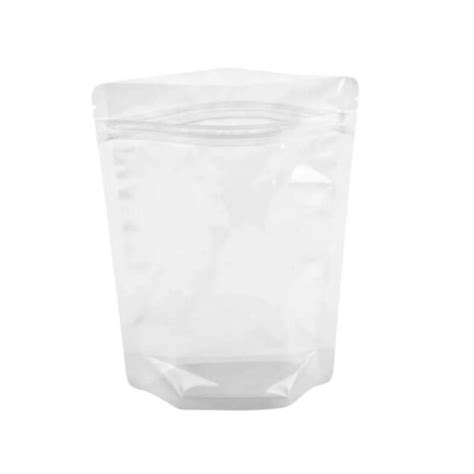 Buy Bulk Clear Doy Stand Up Zipper Bag 500ml 100 Units Wholesale