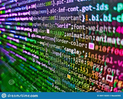writing program code on computer developer working on web sites codes