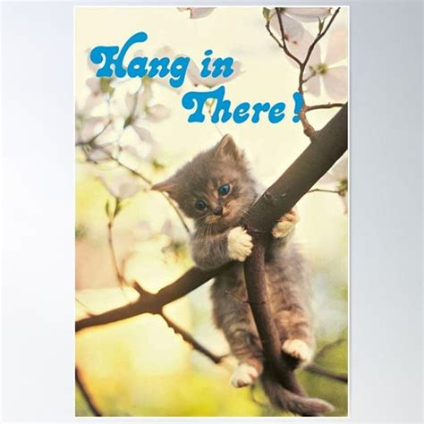 Hang There Cat Poster